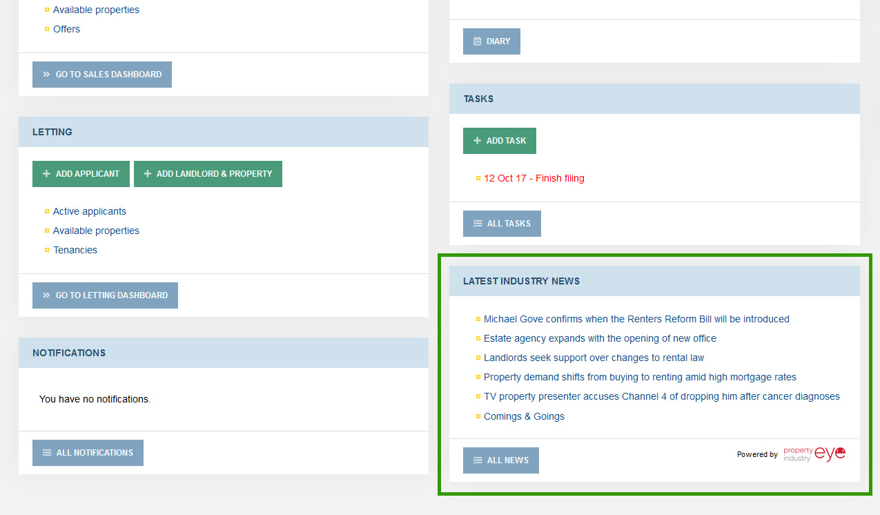 Reynolds Estate & Letting Agents - Sign In